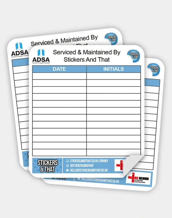 Custom Electrical Maintenance Stickers – Merchant Branding